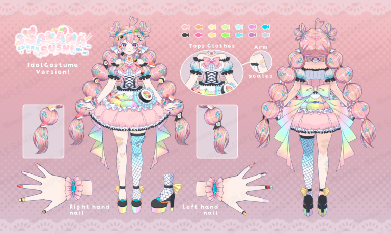 さらえみVTuberイラスト | VTuberモデルお仕立て・とりおろしビジュアル・ムービー制作