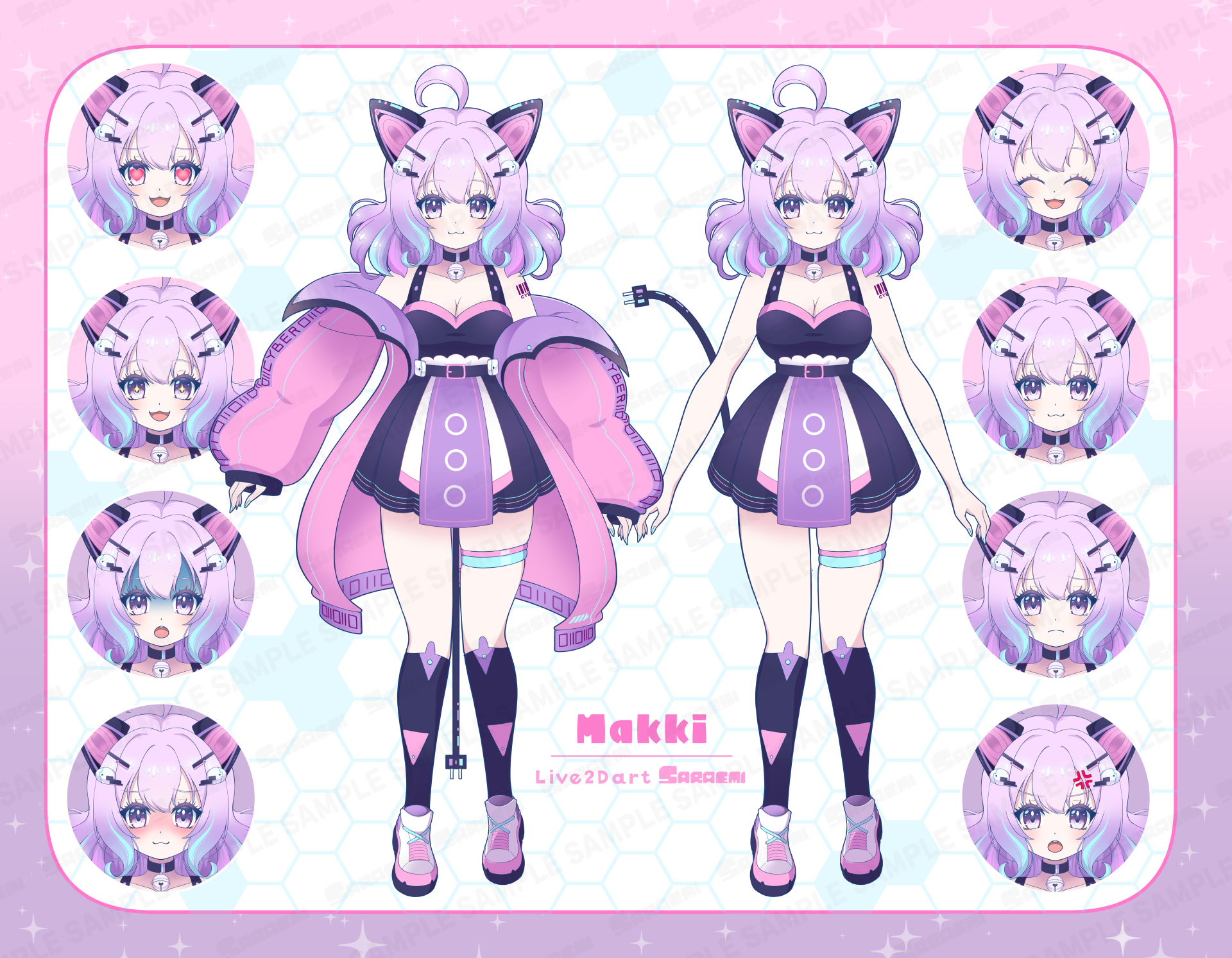 Makki Live2D用イラスト 制作 | さらえみVTuberイラスト制作