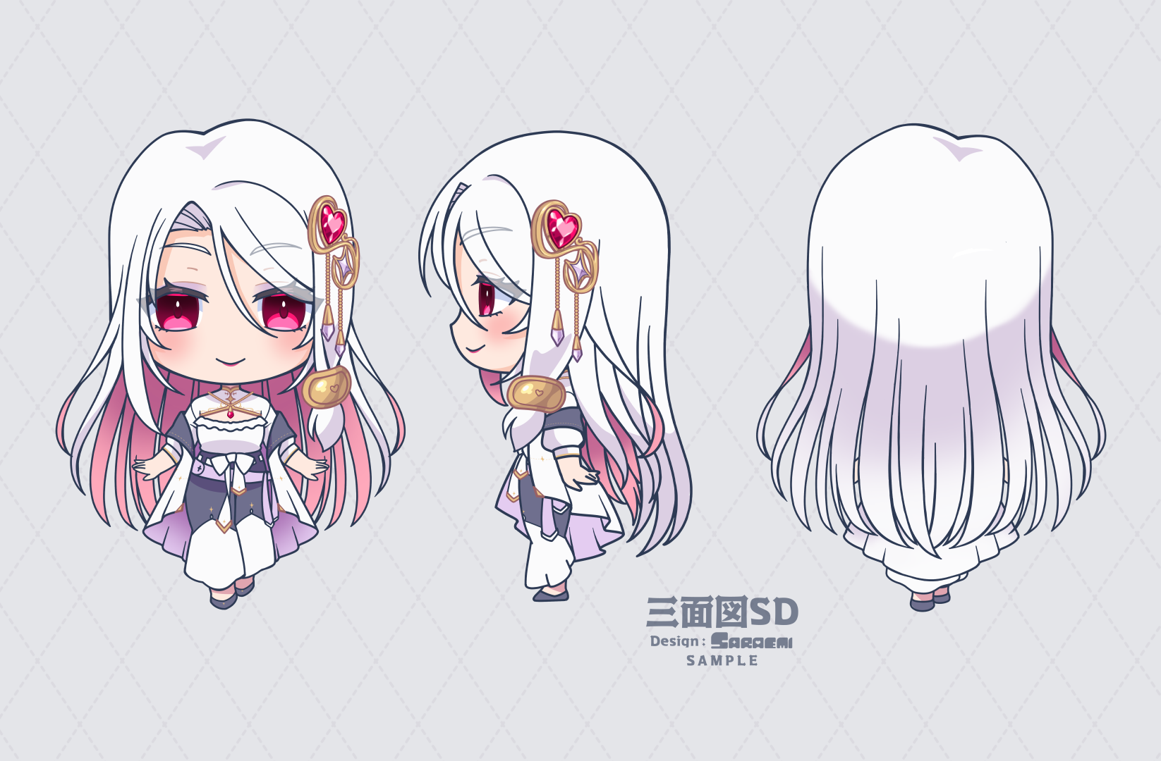 さらえみVTuberイラスト制作 | Live2D用モデル/等身・SDイラスト/アニメーション